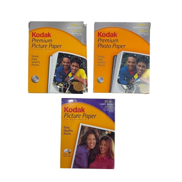 Kodak | Office | Kodak Premium Photo Paper Sheets High Soft Gloss Lot ...